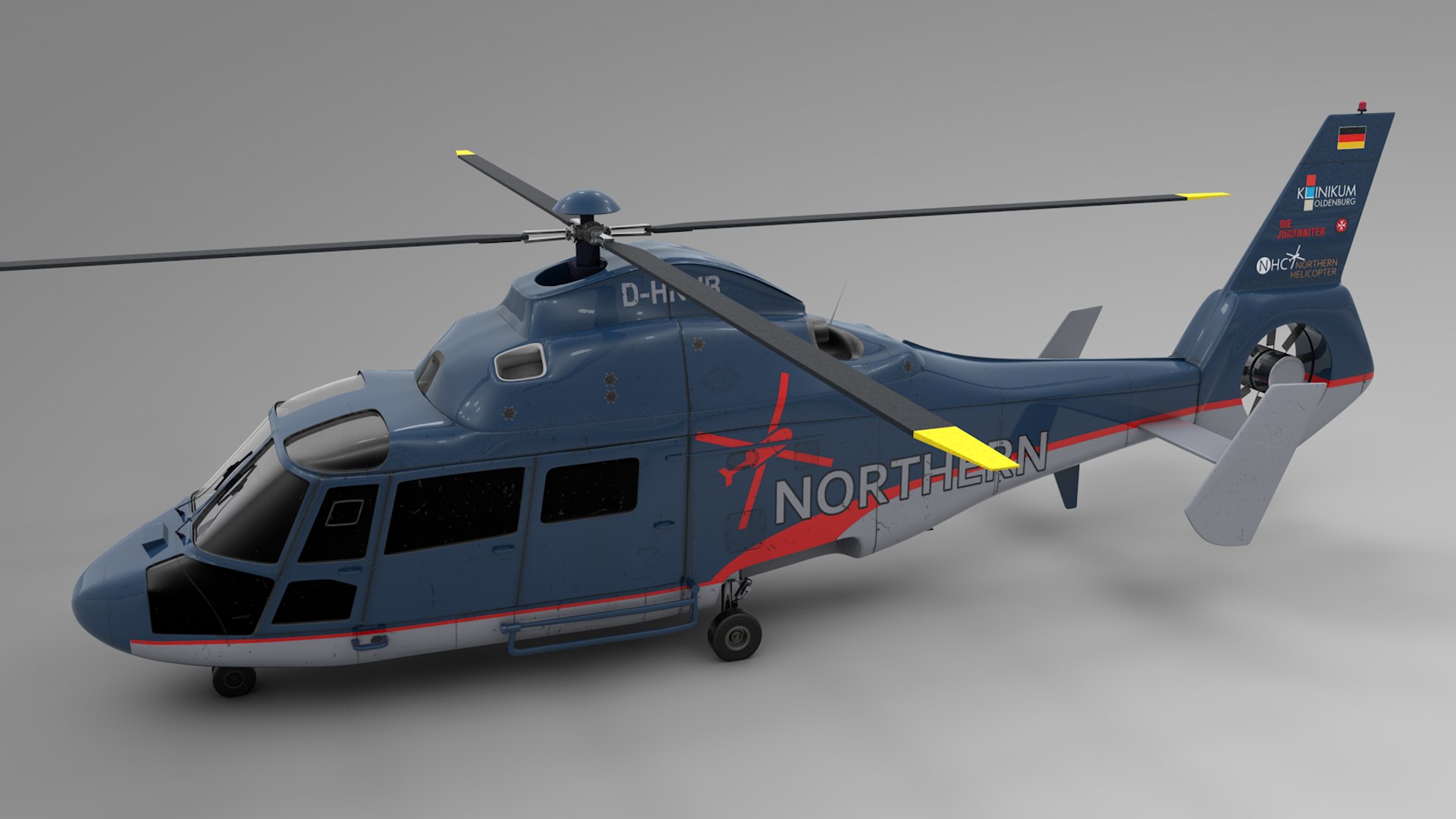 Northern Helicopter Nhc Blue Model - TurboSquid 1536308