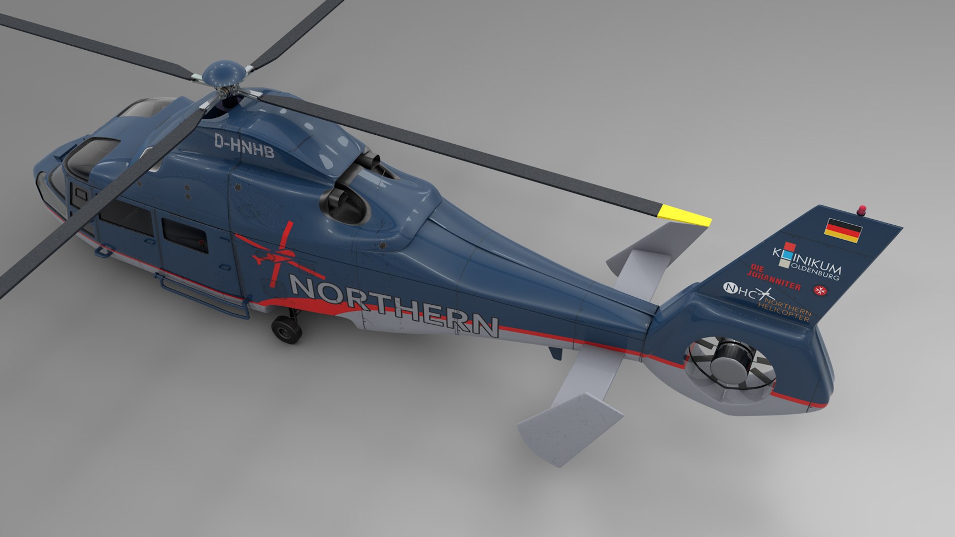 Northern Helicopter Nhc Blue Model - TurboSquid 1536308