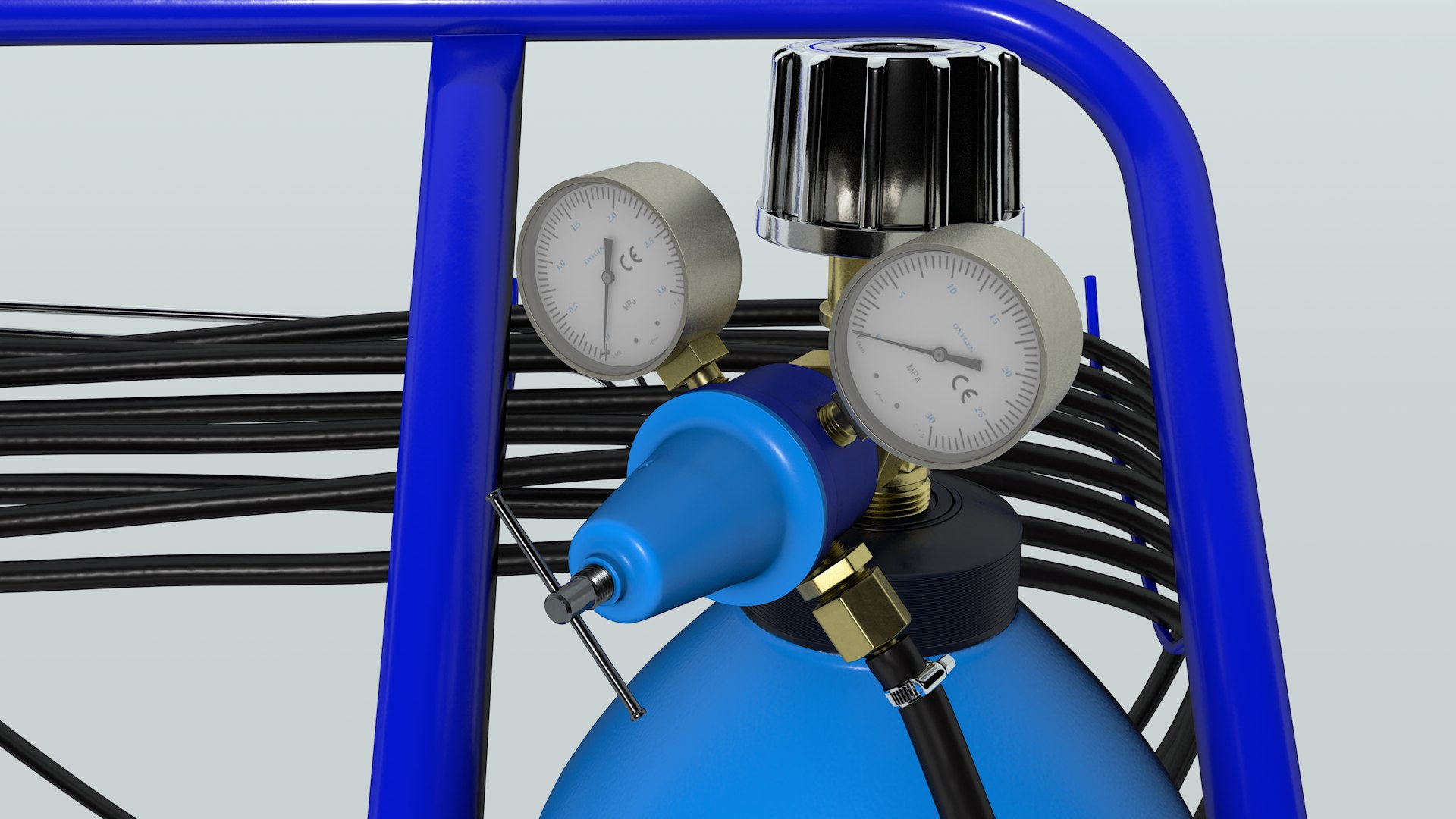 Oxygen propane torch welding 3D model - TurboSquid 1626926