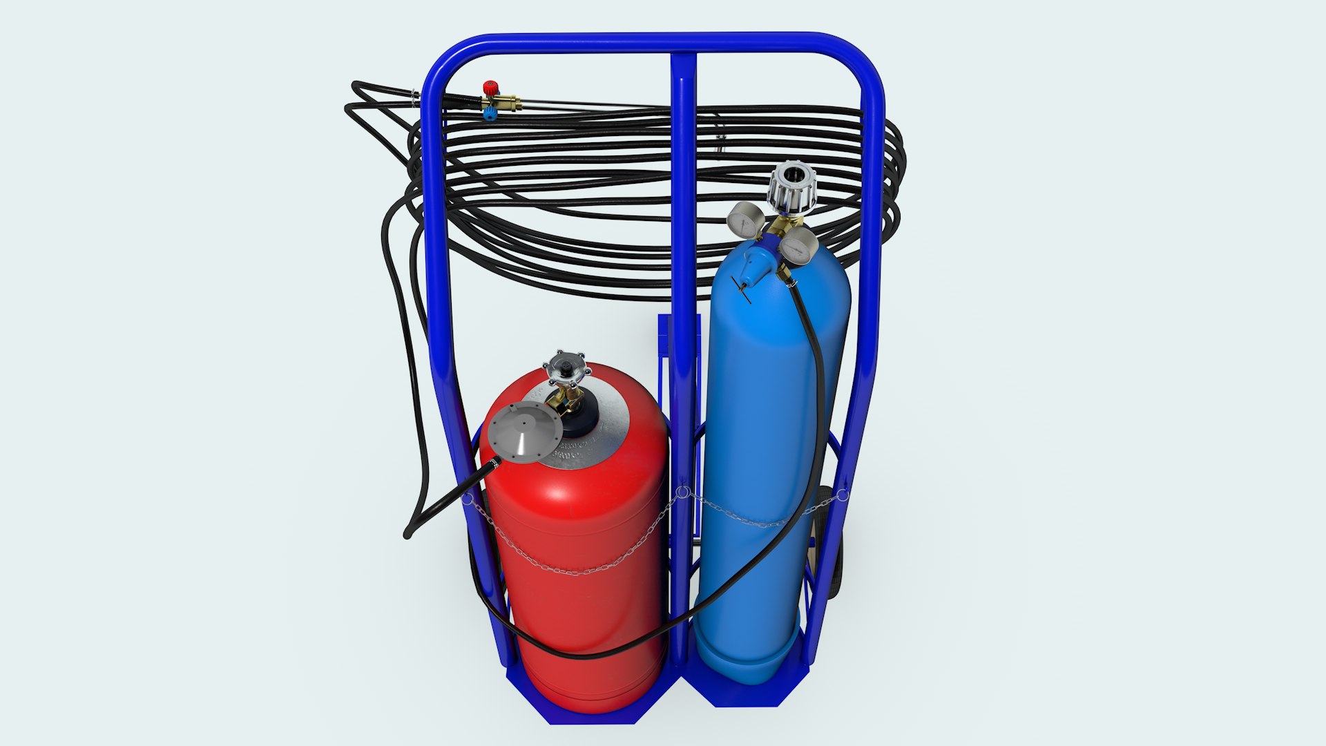 Oxygen propane torch welding 3D model - TurboSquid 1626926