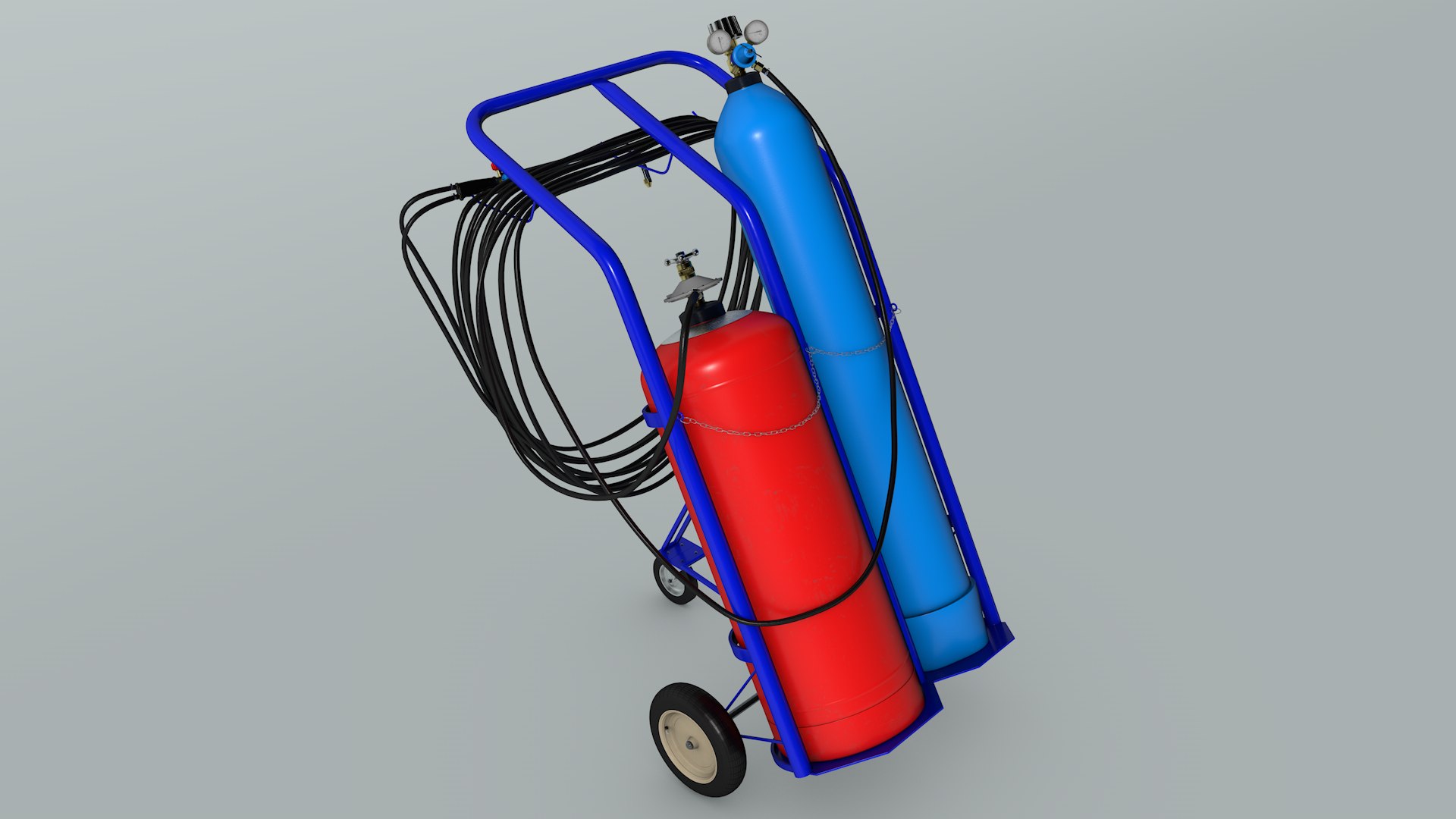 Oxygen propane torch welding 3D model - TurboSquid 1626926