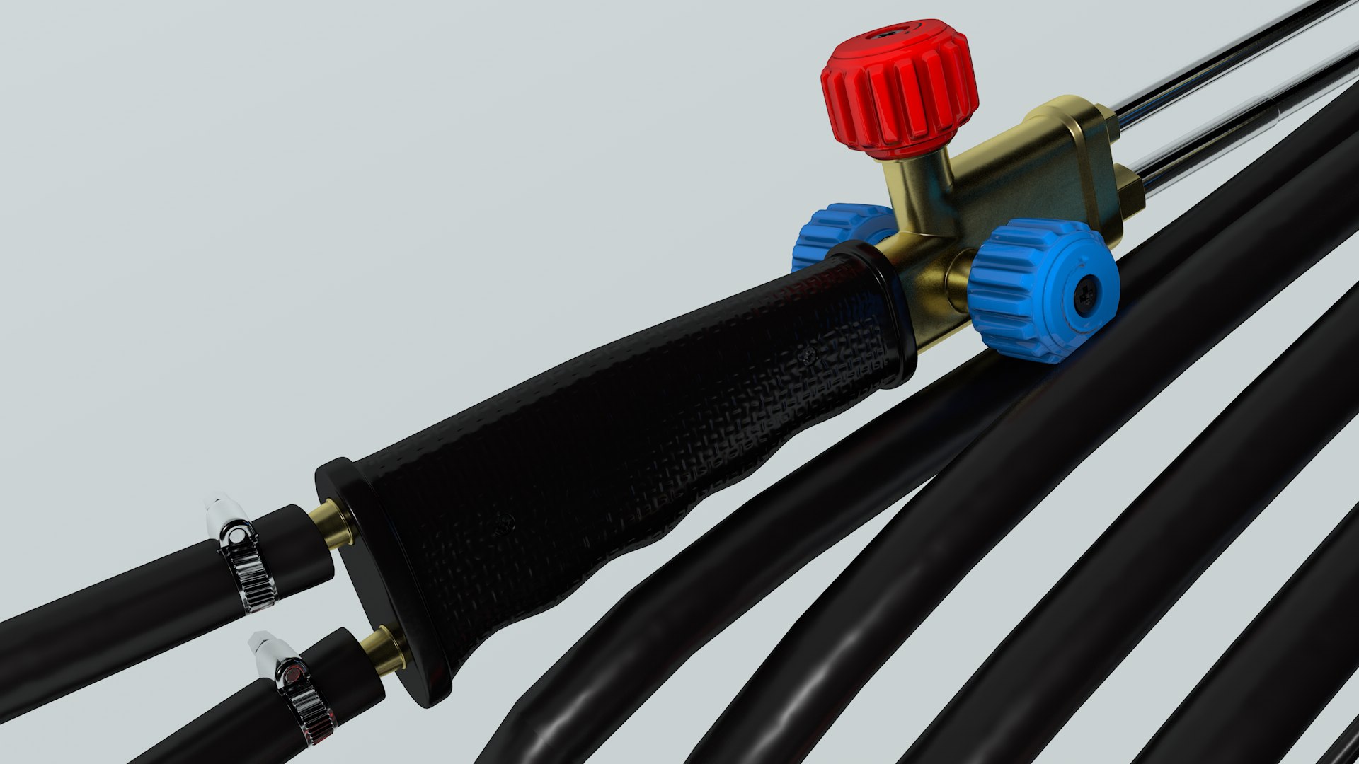 Oxygen propane torch welding 3D model - TurboSquid 1626926