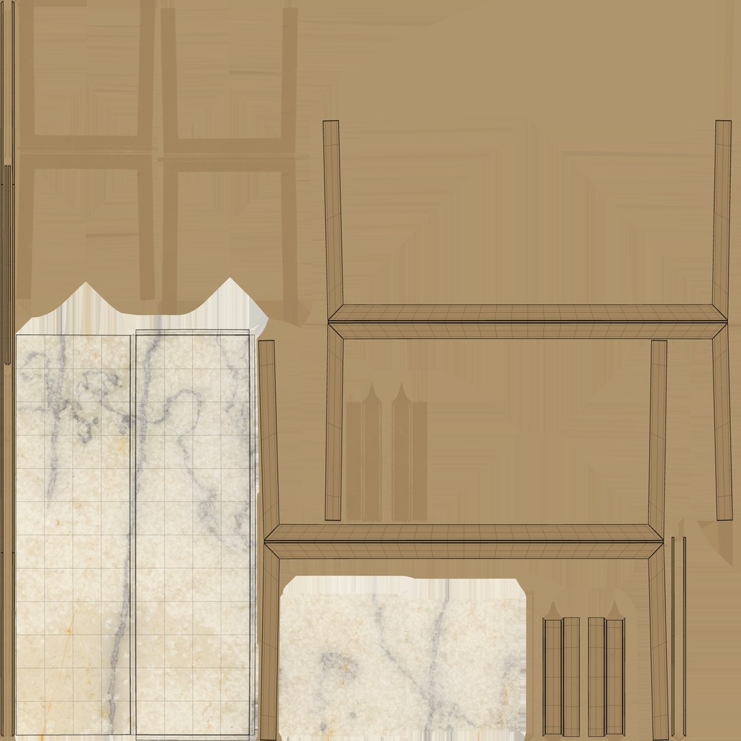 Large Marble Console Table 3D Model - TurboSquid 1776784