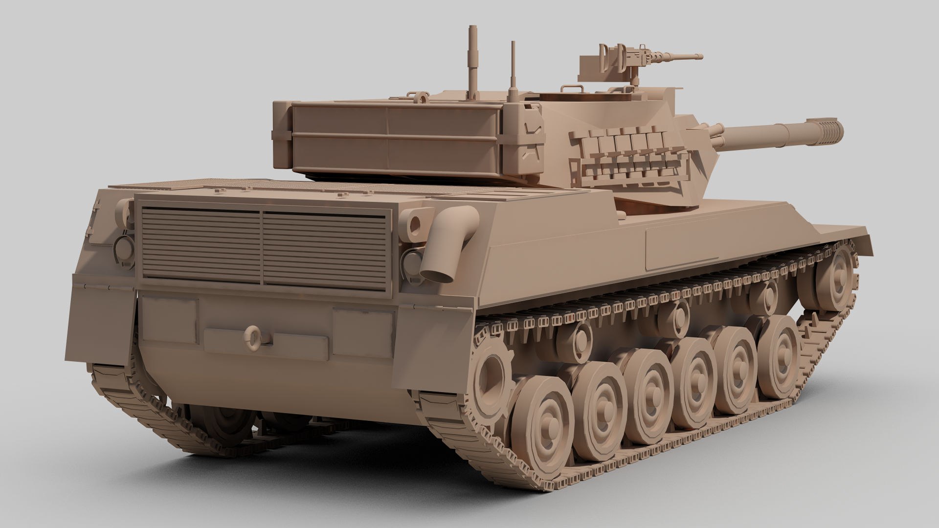 3D Model Stingray Tank - TurboSquid 2252605