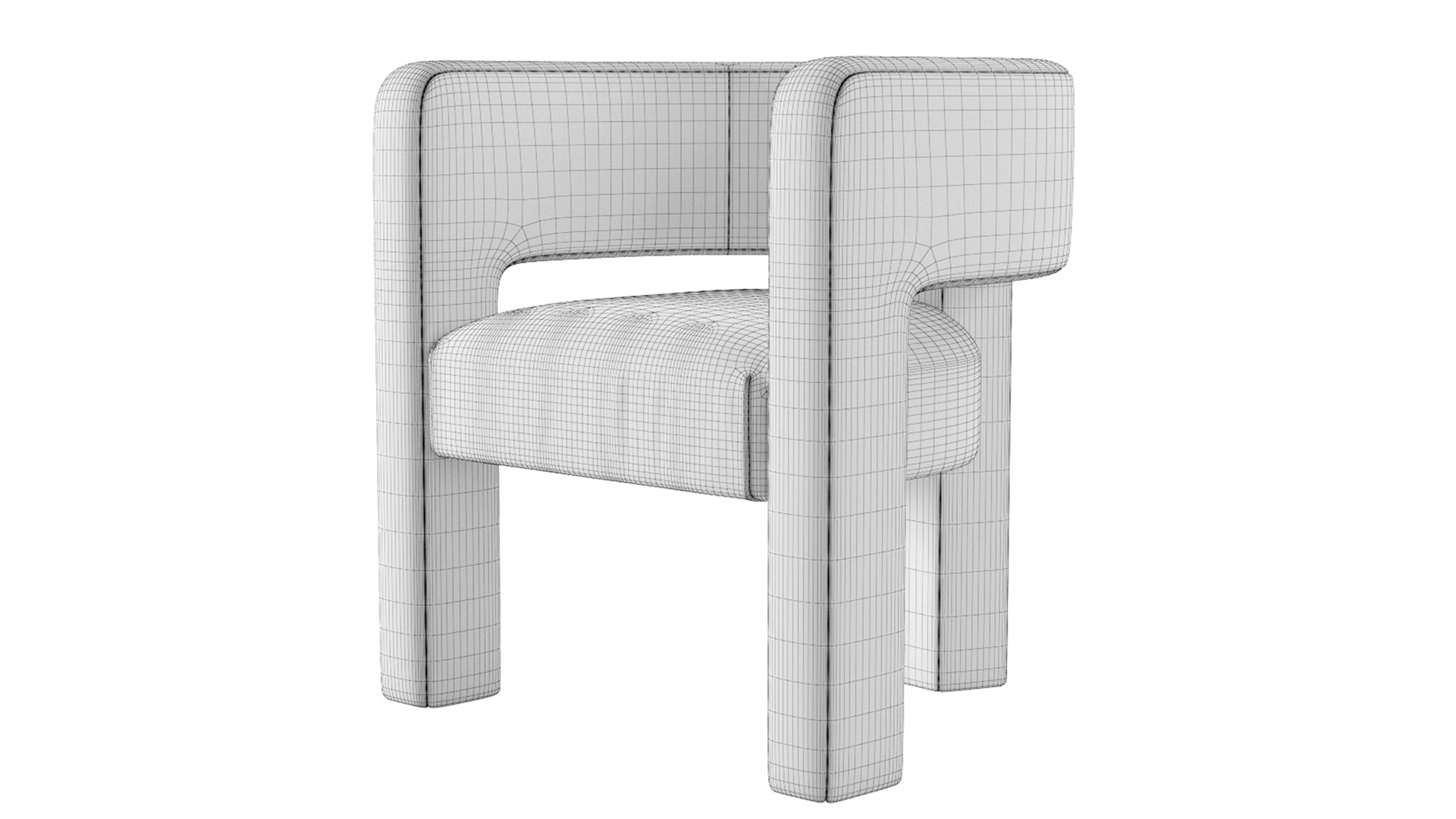 Sculpt Chair Crate And Barrel 3D Model - TurboSquid 1793100