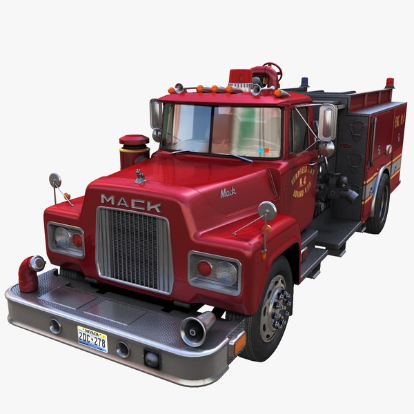3D model Mack R fire truck - TurboSquid 2005708