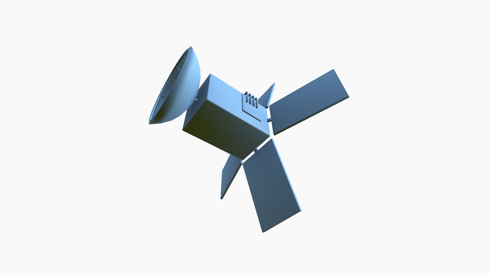 3D Satellite G01 Steel Green - SciFi Space Design Model - TurboSquid ...
