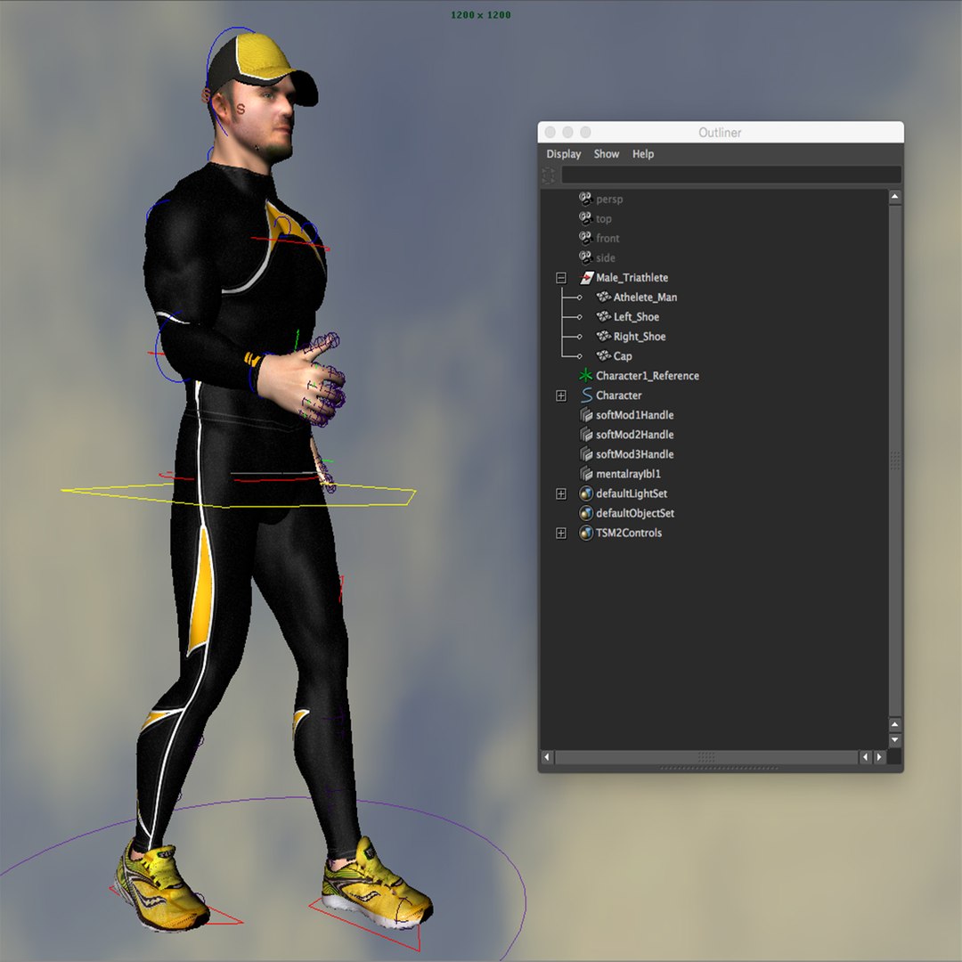 3D Athlete Man Rigged - TurboSquid 1519891