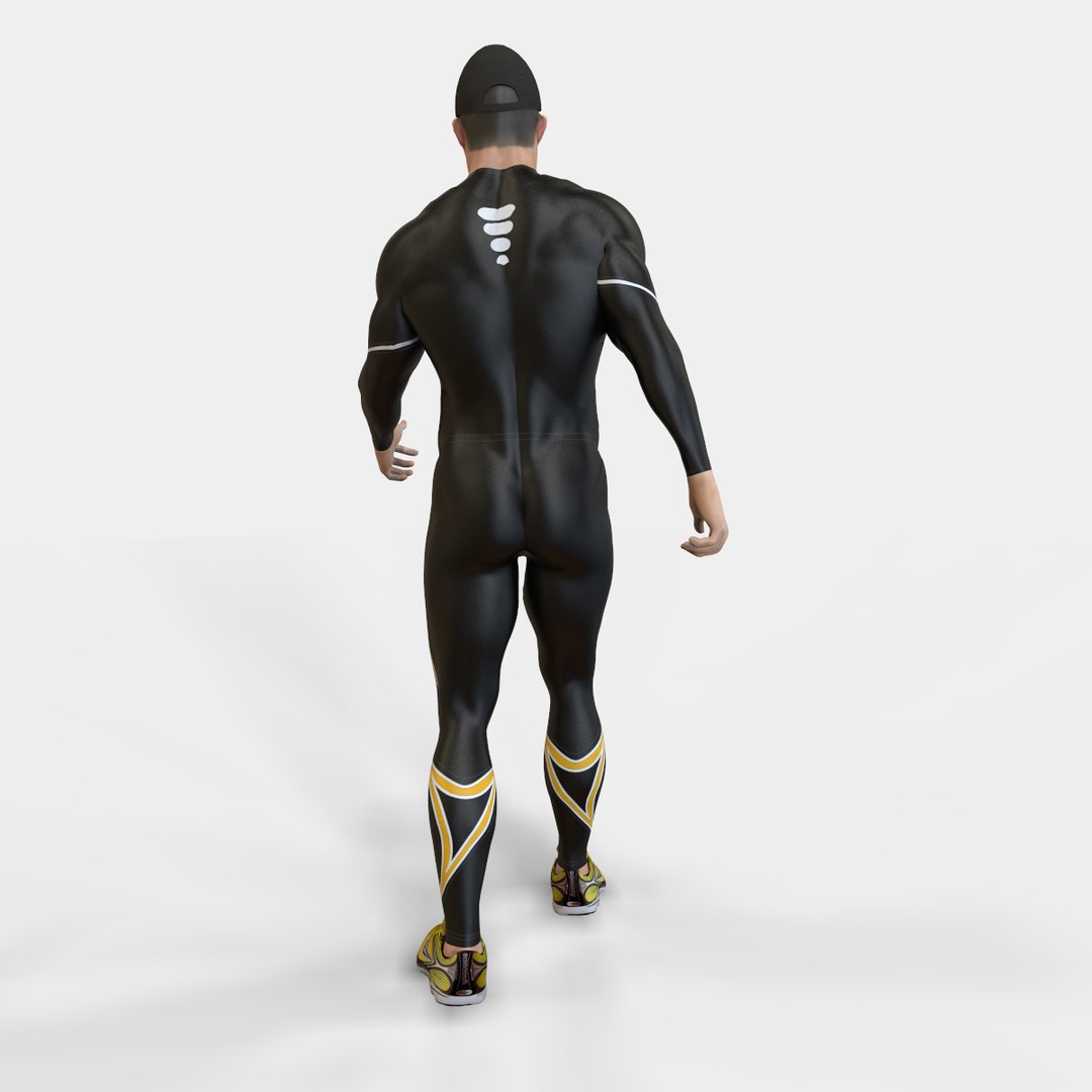 3D Athlete Man Rigged - TurboSquid 1519891