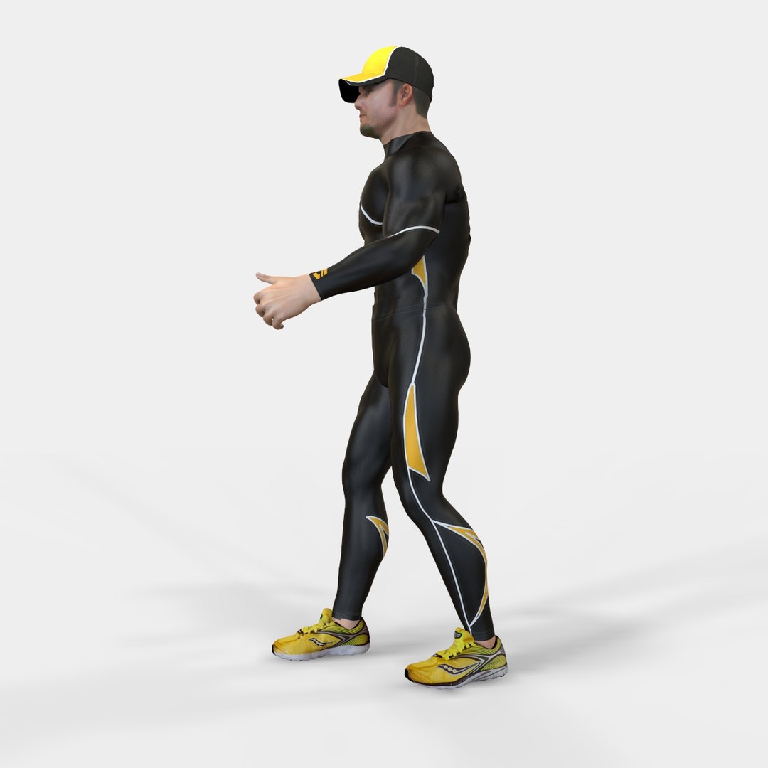 3D Athlete Man Rigged - TurboSquid 1519891