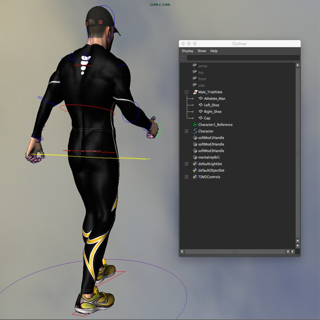 3D Athlete Man Rigged - TurboSquid 1519891