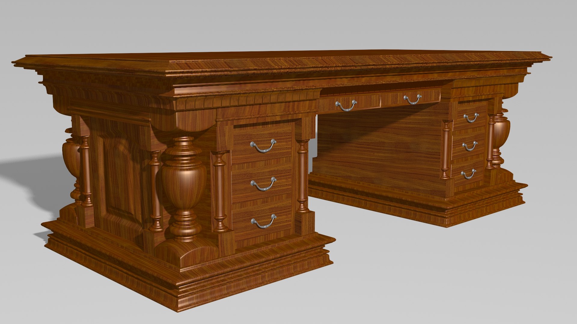 3D Room Furniture Writing Desk Model - TurboSquid 1442496