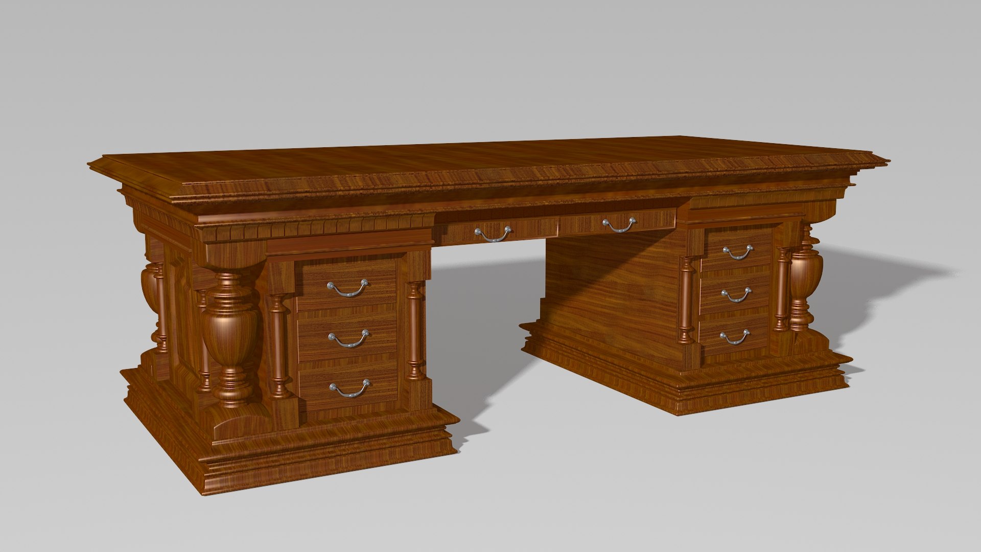 3D Room Furniture Writing Desk Model - TurboSquid 1442496