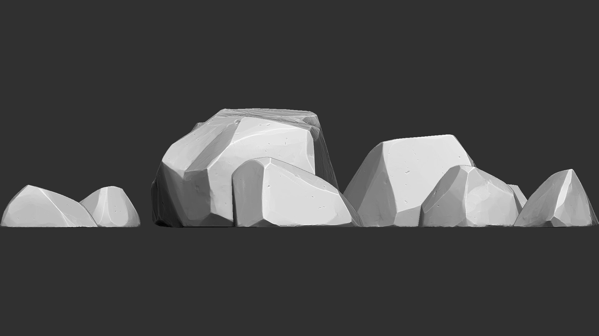 A Pile Of Small Stones Zbrush Sculpt 3D Model - TurboSquid 2052068