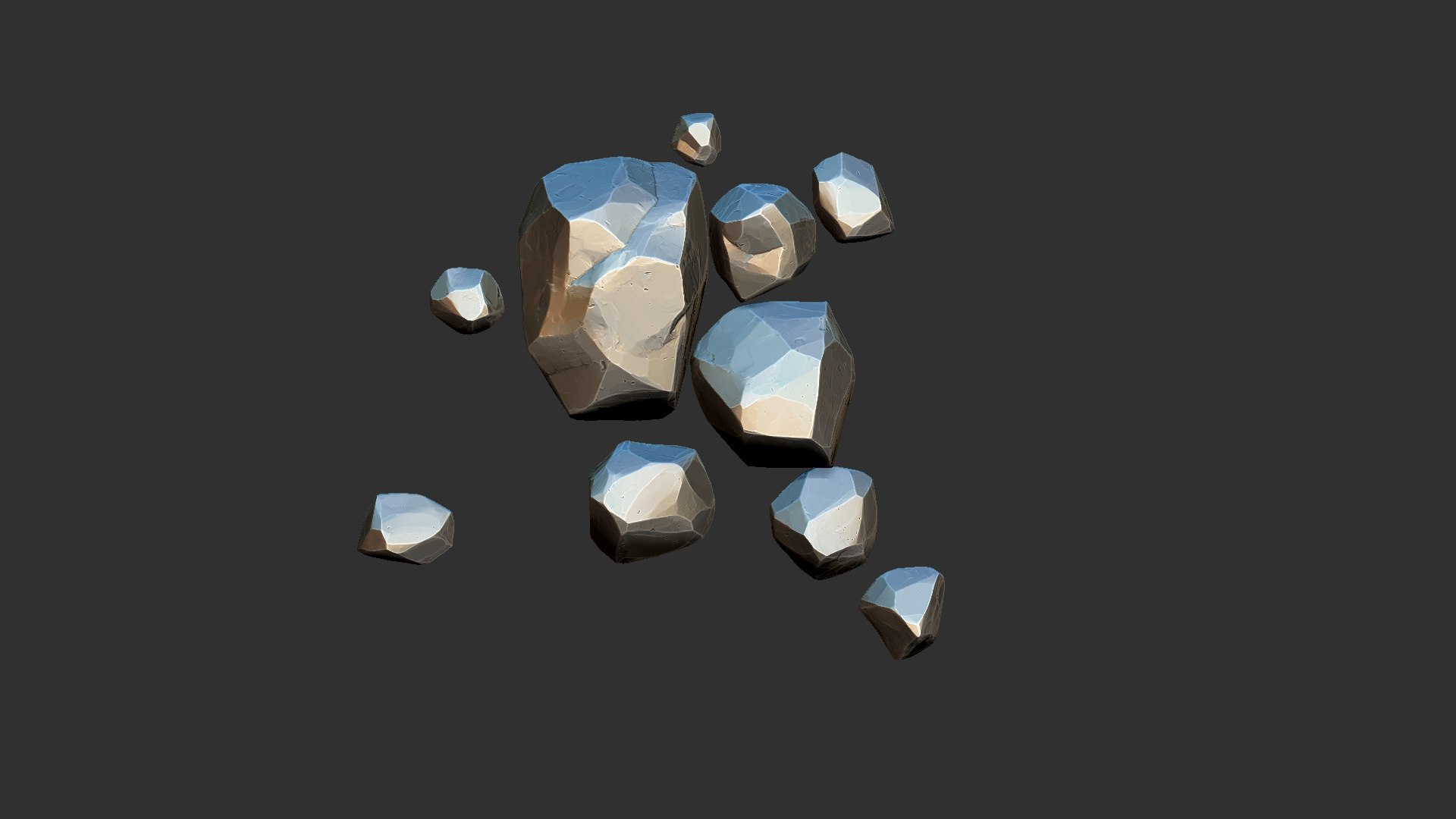 A Pile Of Small Stones Zbrush Sculpt 3D Model - TurboSquid 2052068