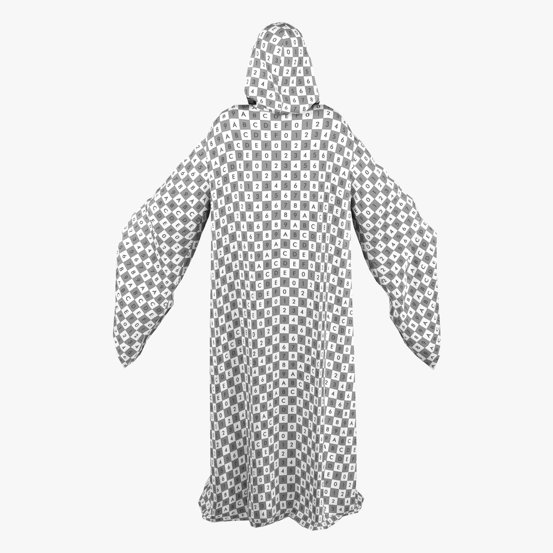 Cloak Female 02 3D Model - TurboSquid 1883165