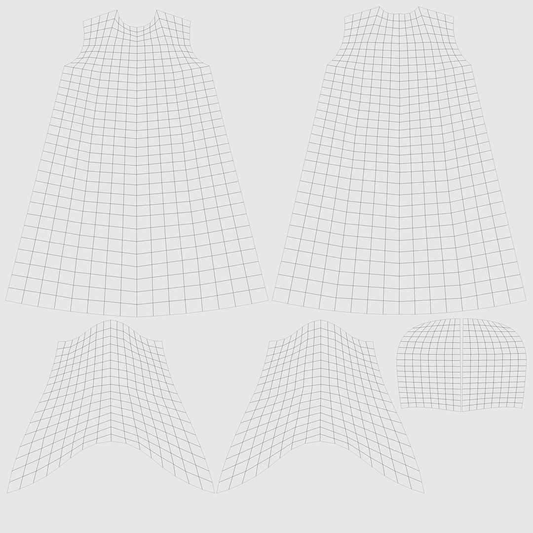 Cloak Female 02 3D Model - TurboSquid 1883165