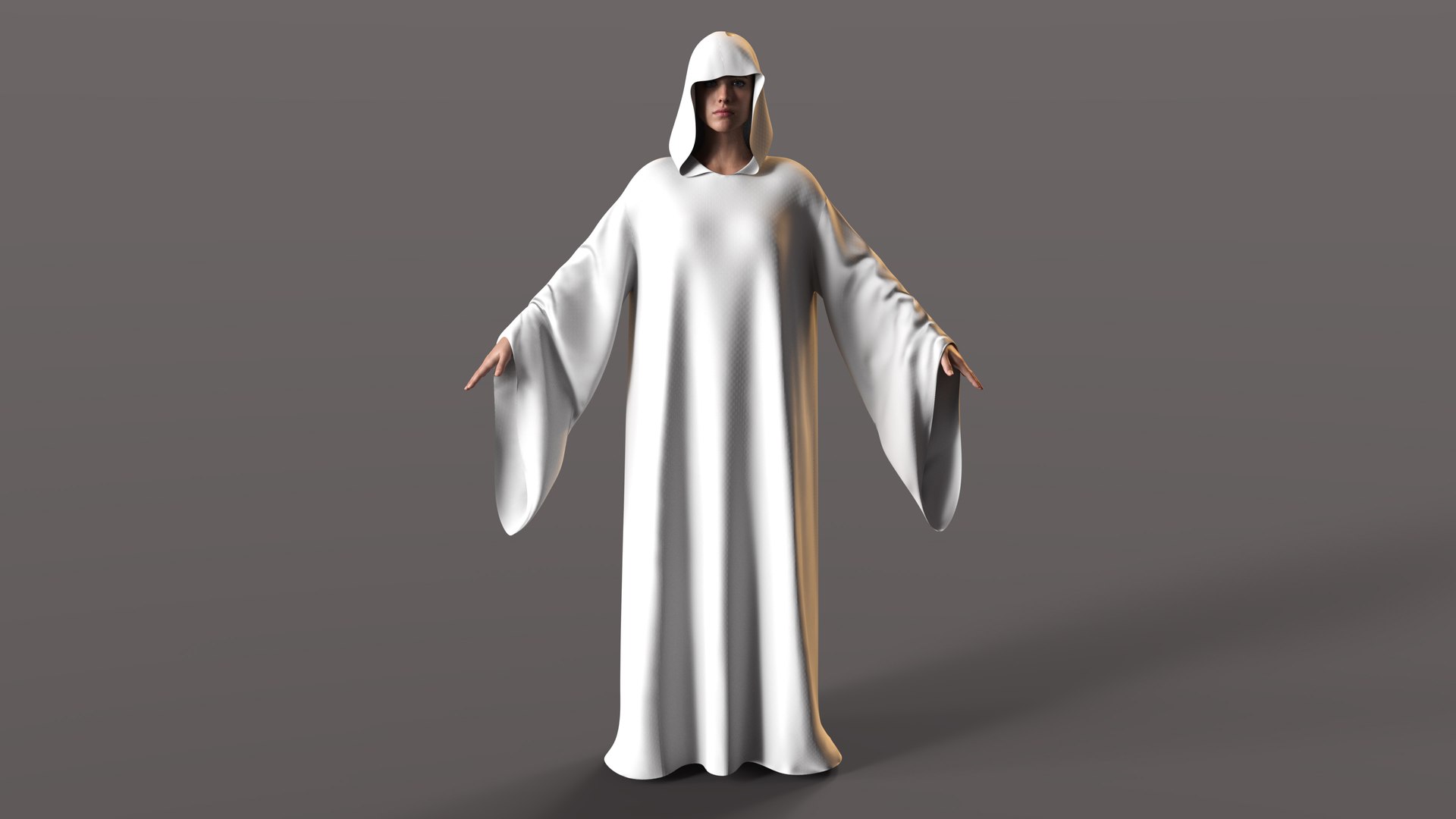 Cloak Female 02 3D Model - TurboSquid 1883165
