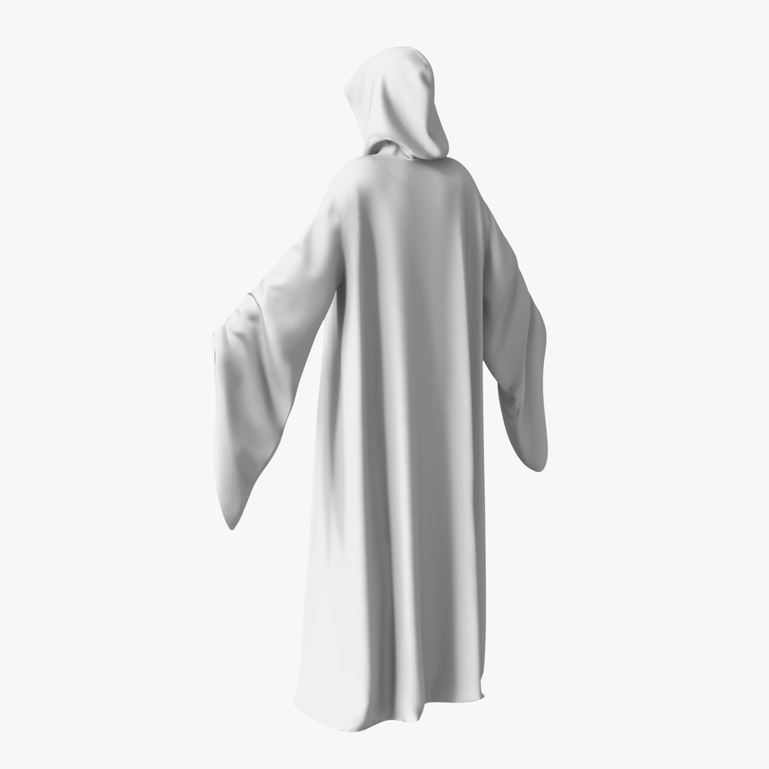 Cloak Female 02 3D Model - TurboSquid 1883165