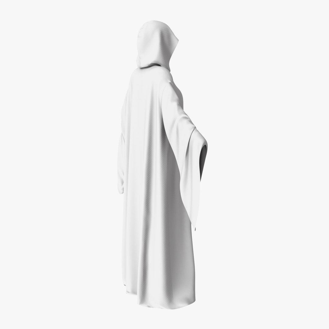 Cloak Female 02 3D Model - TurboSquid 1883165