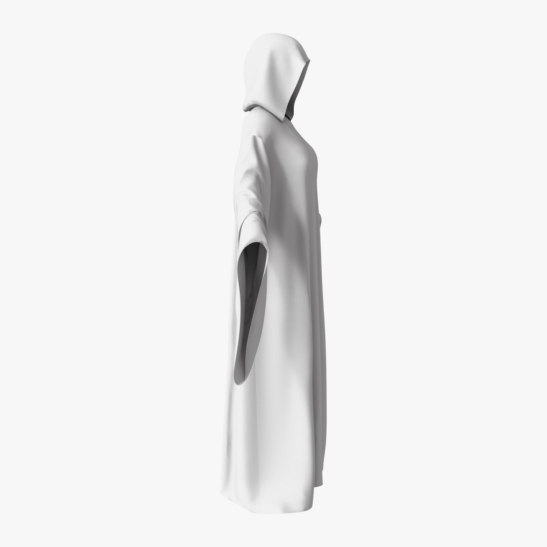 Cloak Female 02 3D Model - TurboSquid 1883165