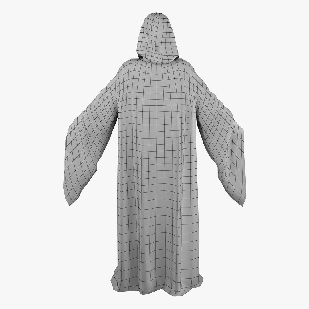 Cloak Female 02 3D Model - TurboSquid 1883165