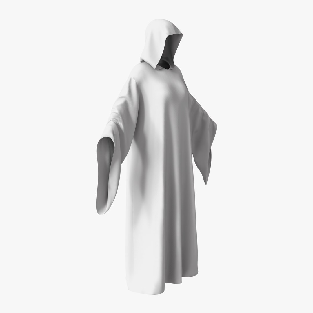 Cloak Female 02 3D Model - TurboSquid 1883165