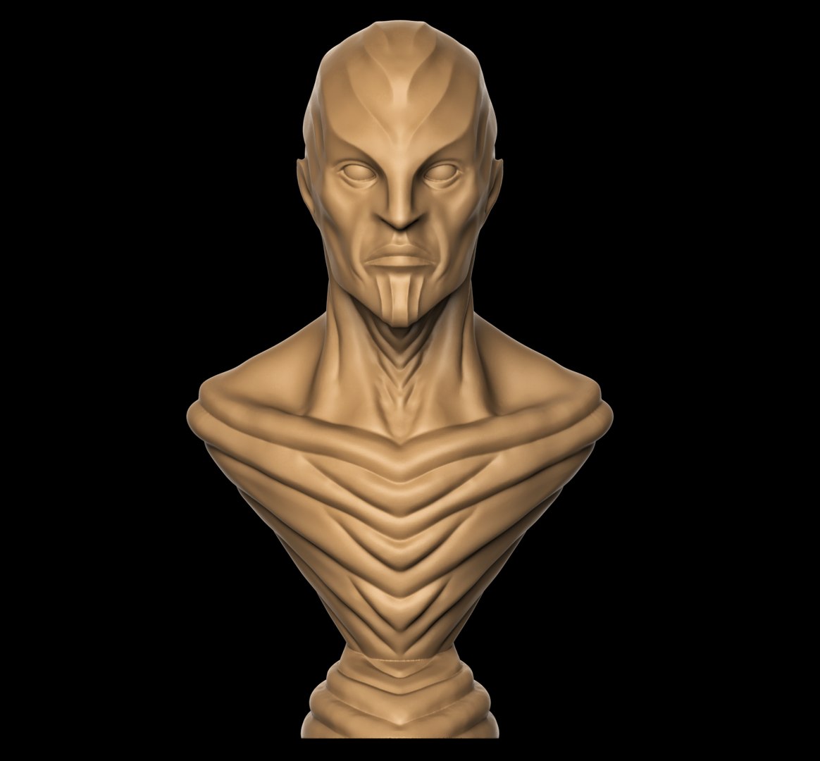 Bust Creature 3D Model - TurboSquid 1660589