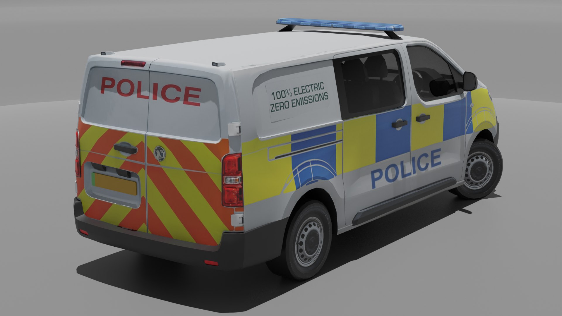 3D Model UK Police Vauxhall Van - TurboSquid 2111518