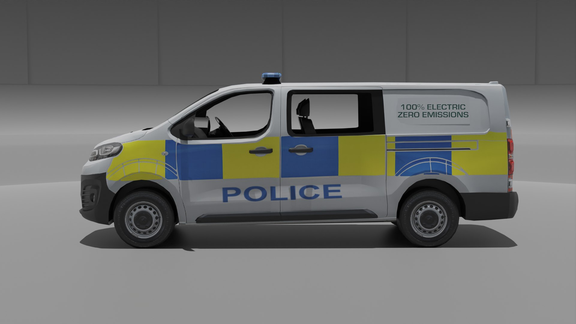 3D Model UK Police Vauxhall Van - TurboSquid 2111518