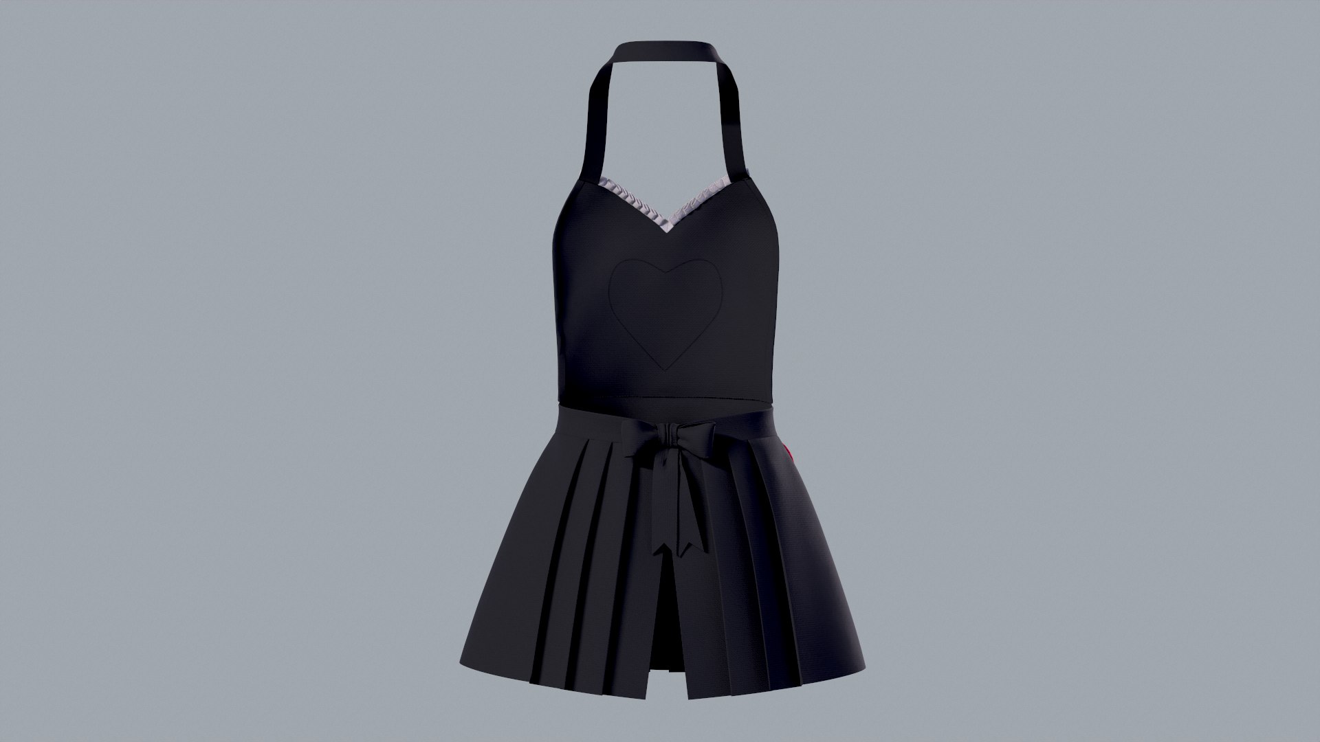3D Model Womens Apron Heart - TurboSquid 2508256