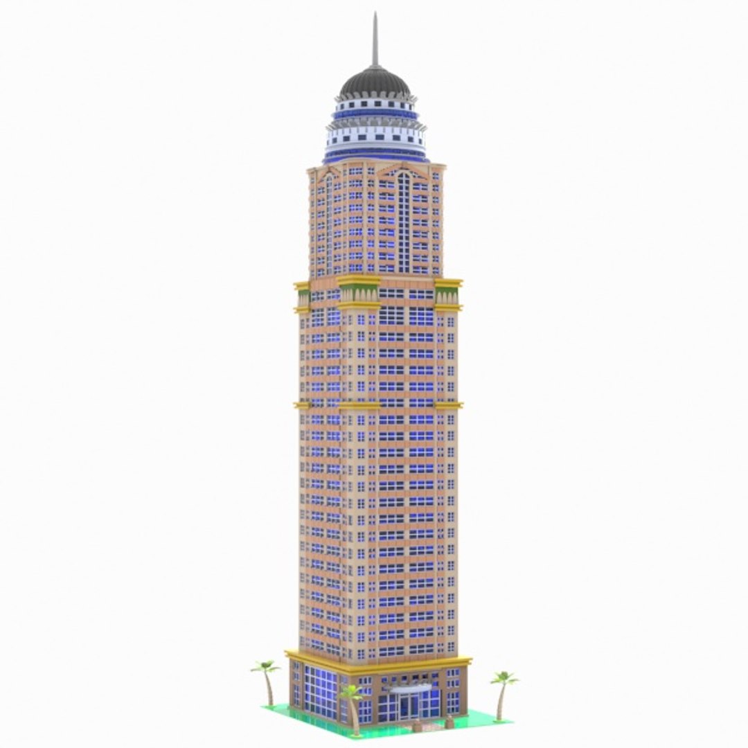 Cartoon Skyscraper Toon 3d 3ds