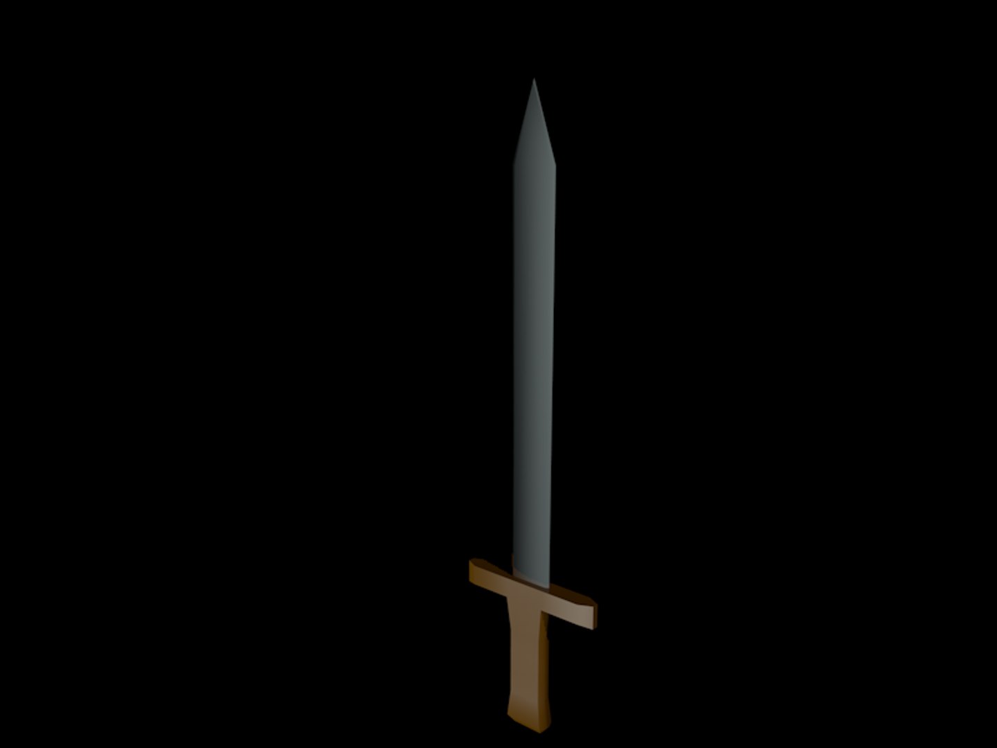 simple medieval sword 3d model