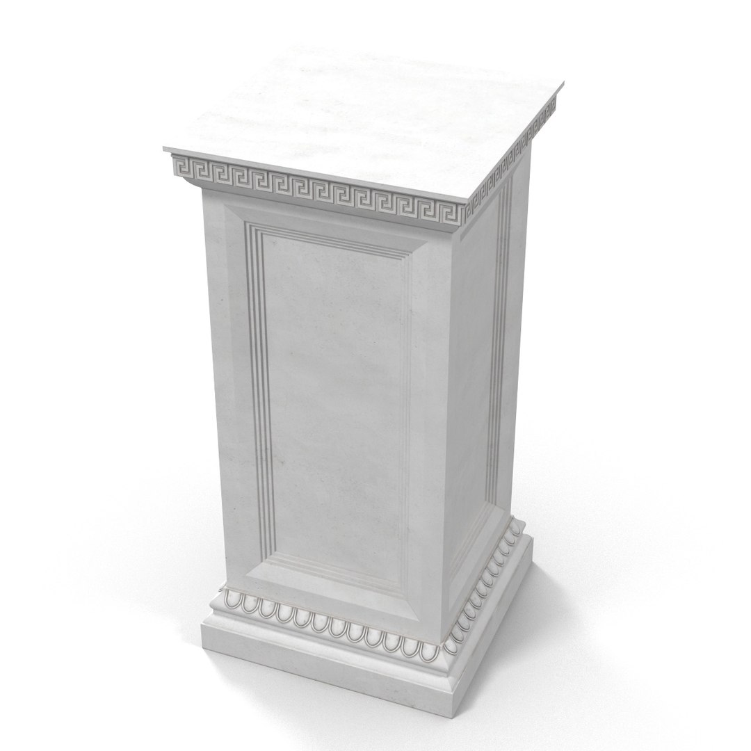 3d Column Base Greco Roman Model