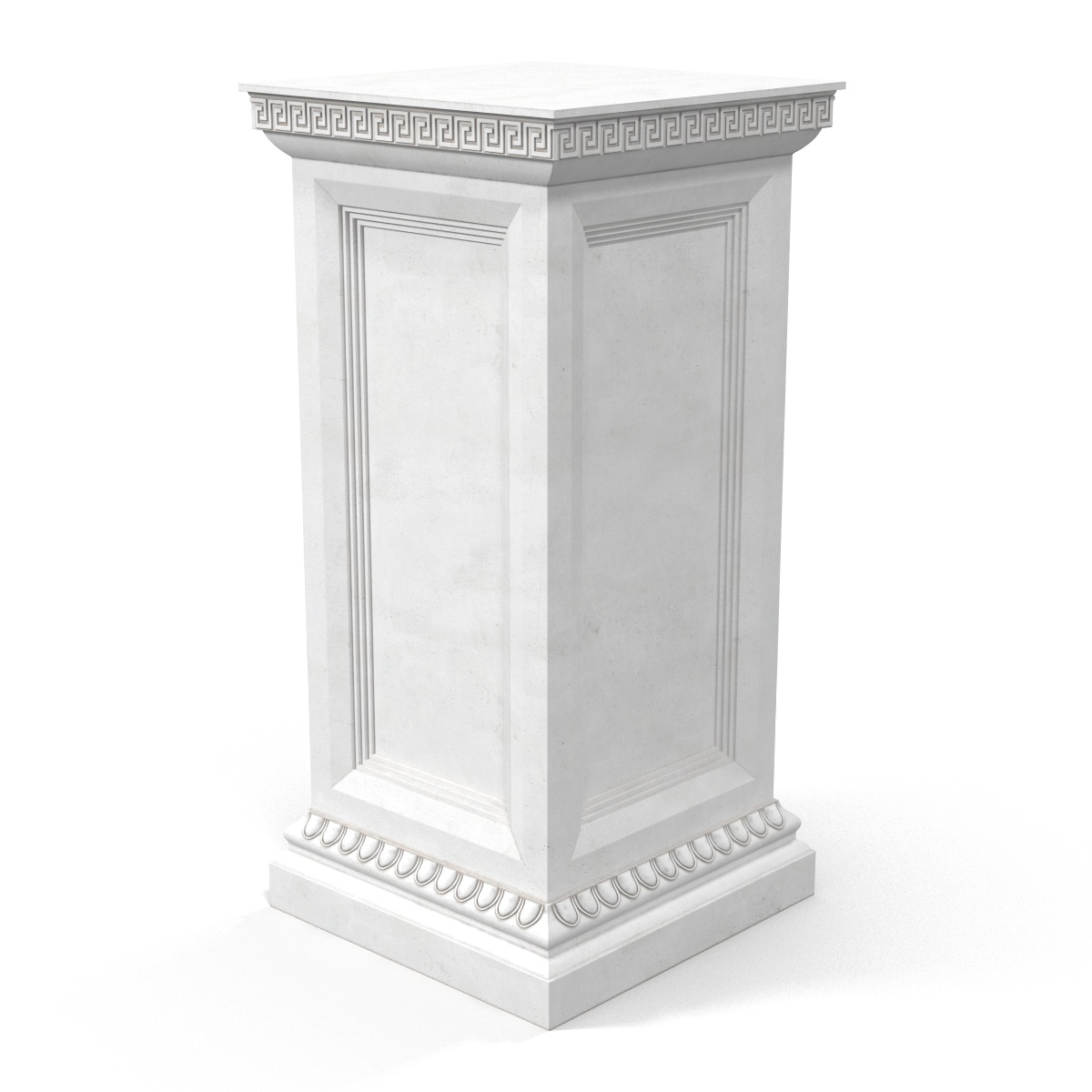 3d column base greco roman model