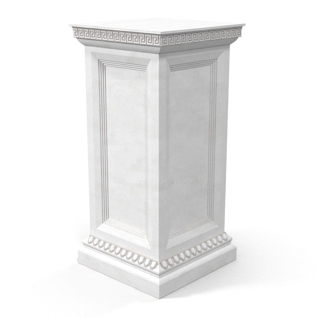 3d Column Base Greco Roman Model