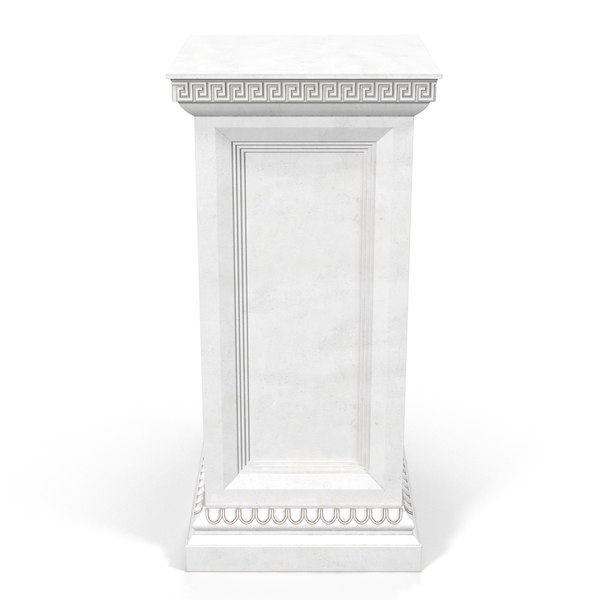 3d column base greco roman model
