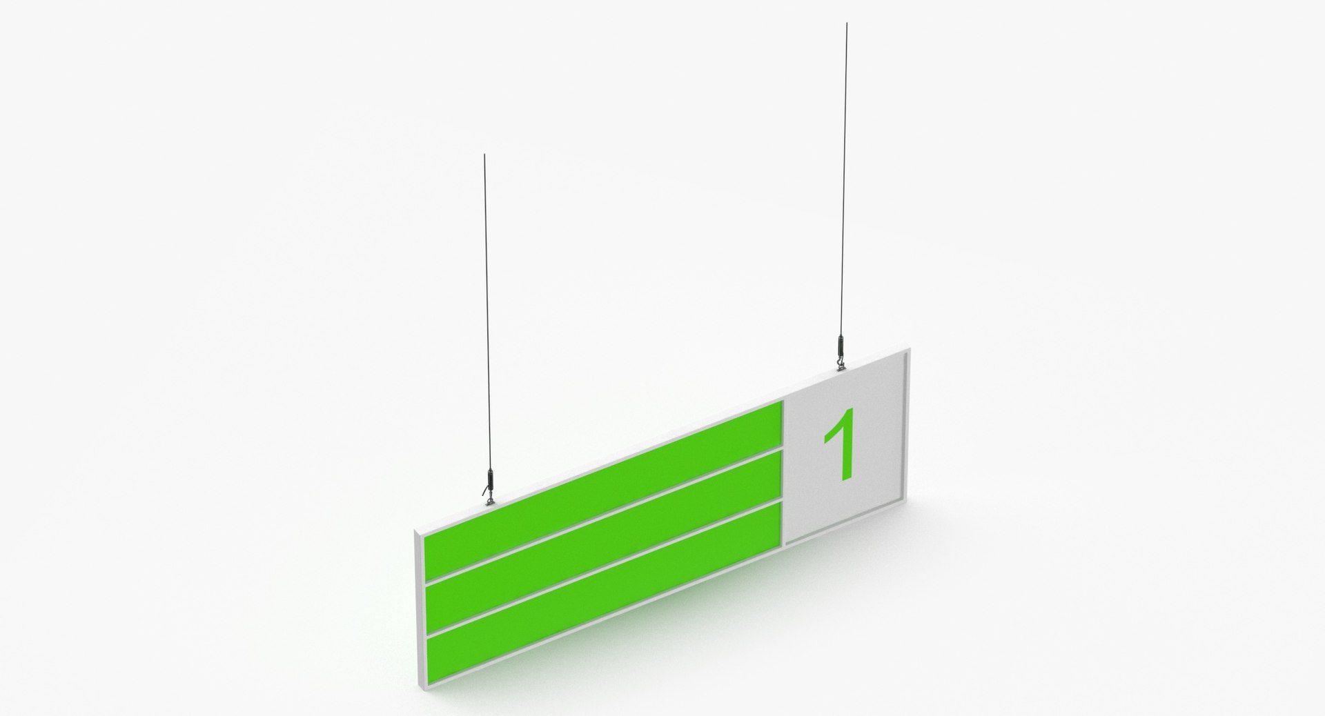 3D Model Aisle Sign 01 - TurboSquid 1978569