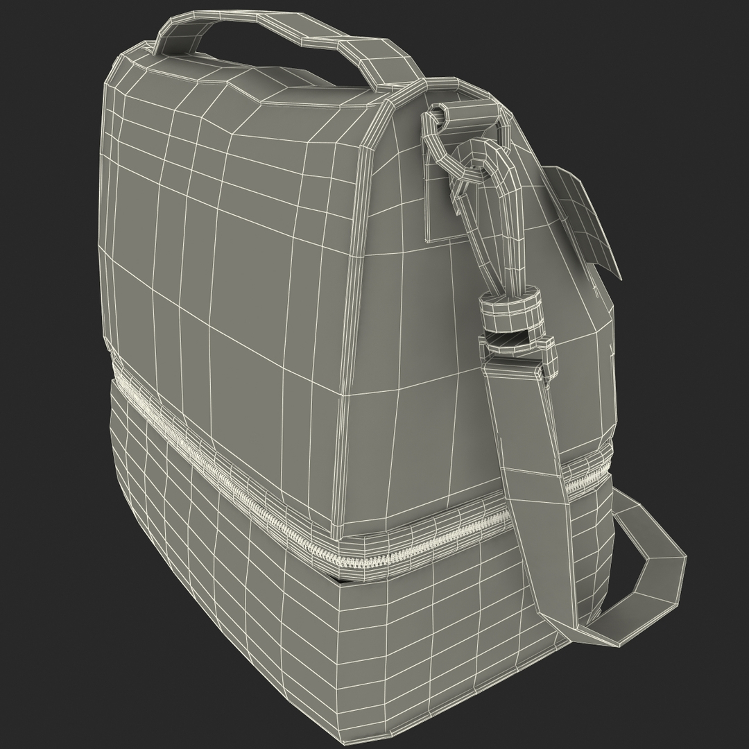 3d lunch bag model