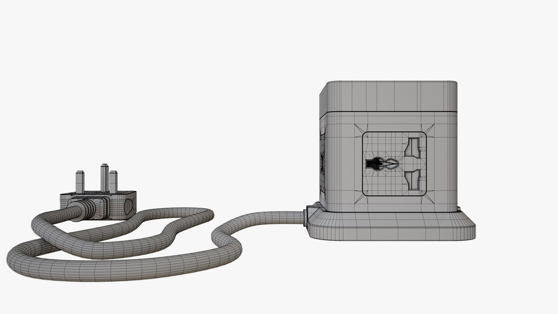 3D 4-Way Tower Extension Lead - TurboSquid 2114808