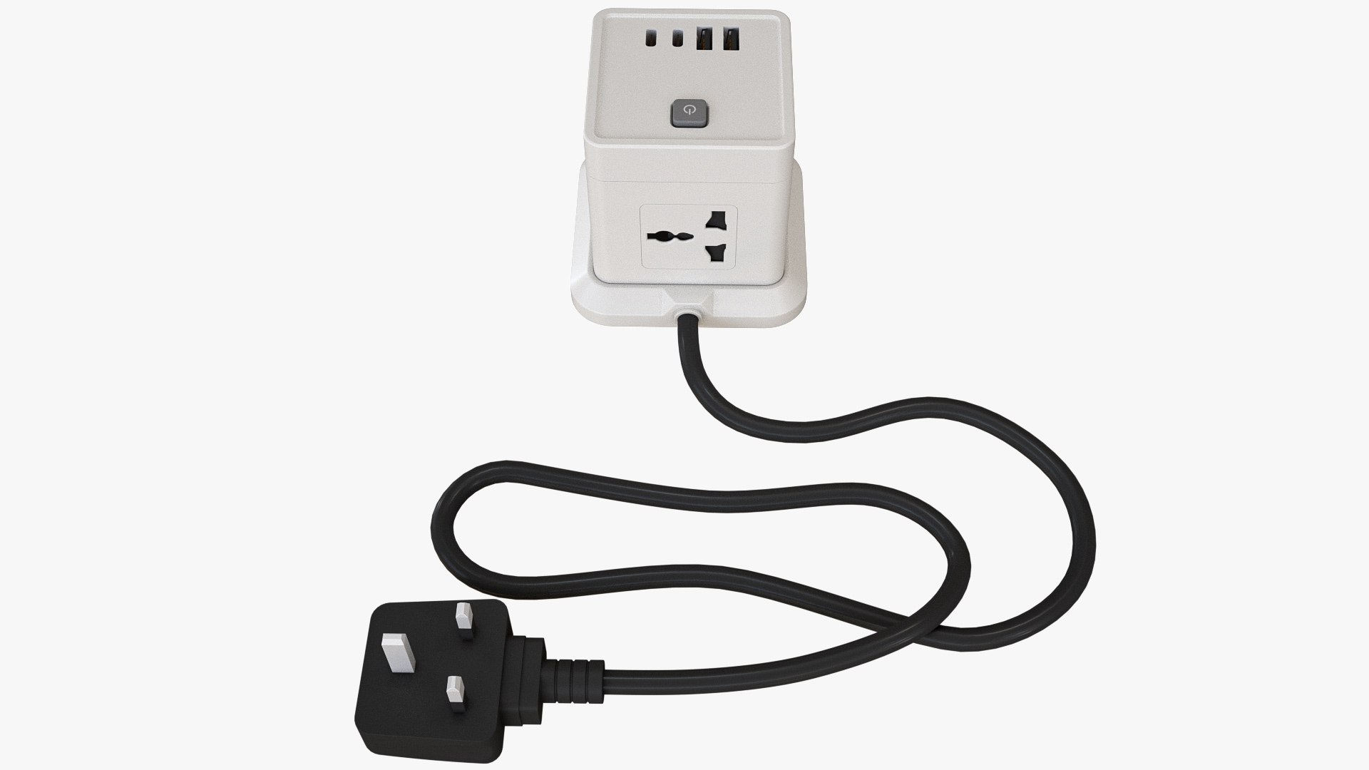 3D 4-Way Tower Extension Lead - TurboSquid 2114808
