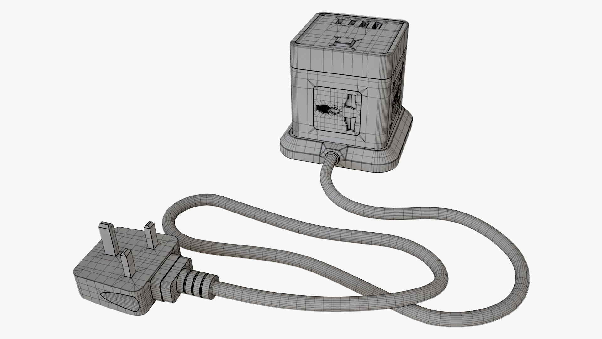 3D 4-Way Tower Extension Lead - TurboSquid 2114808