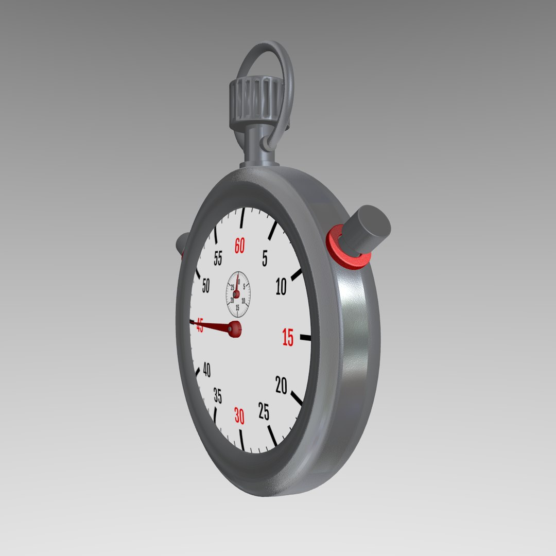 3D Stopwatch Model - TurboSquid 1221436