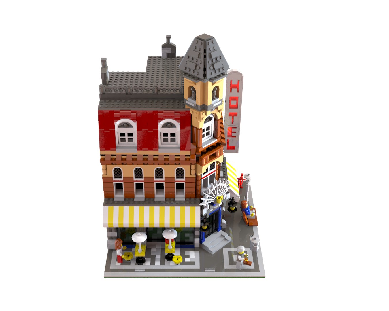 3D Model Lego Cafe Corner - TurboSquid 1210899