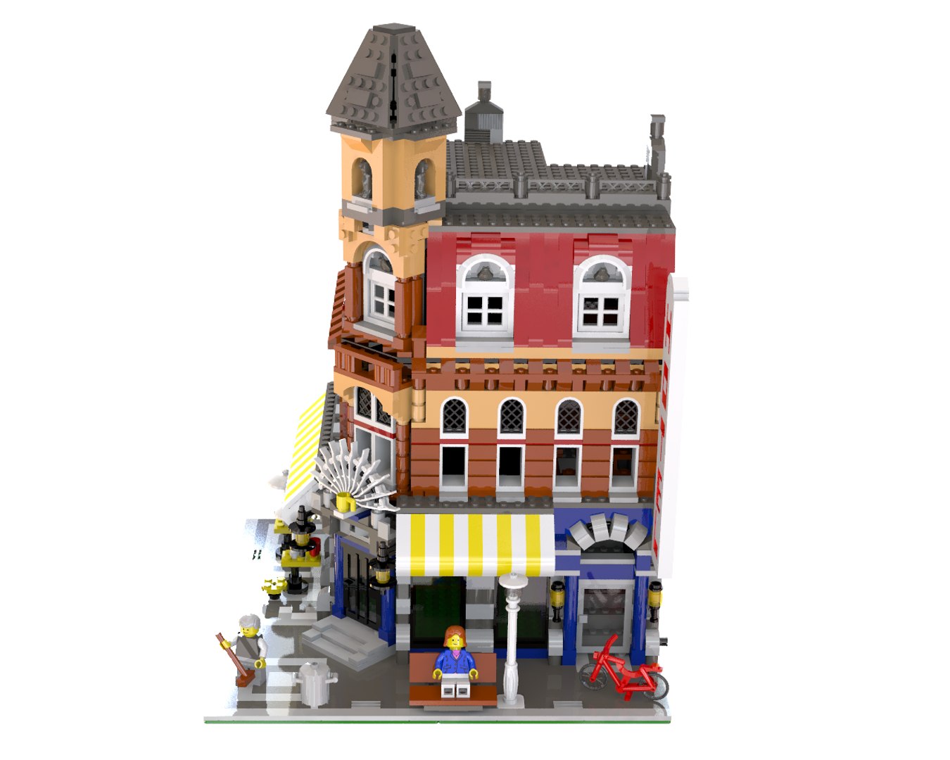 3D Model Lego Cafe Corner - TurboSquid 1210899