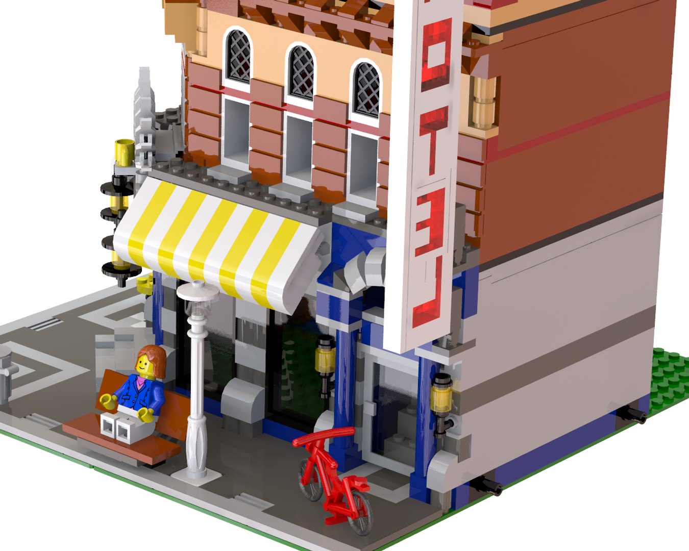 3D Model Lego Cafe Corner - TurboSquid 1210899