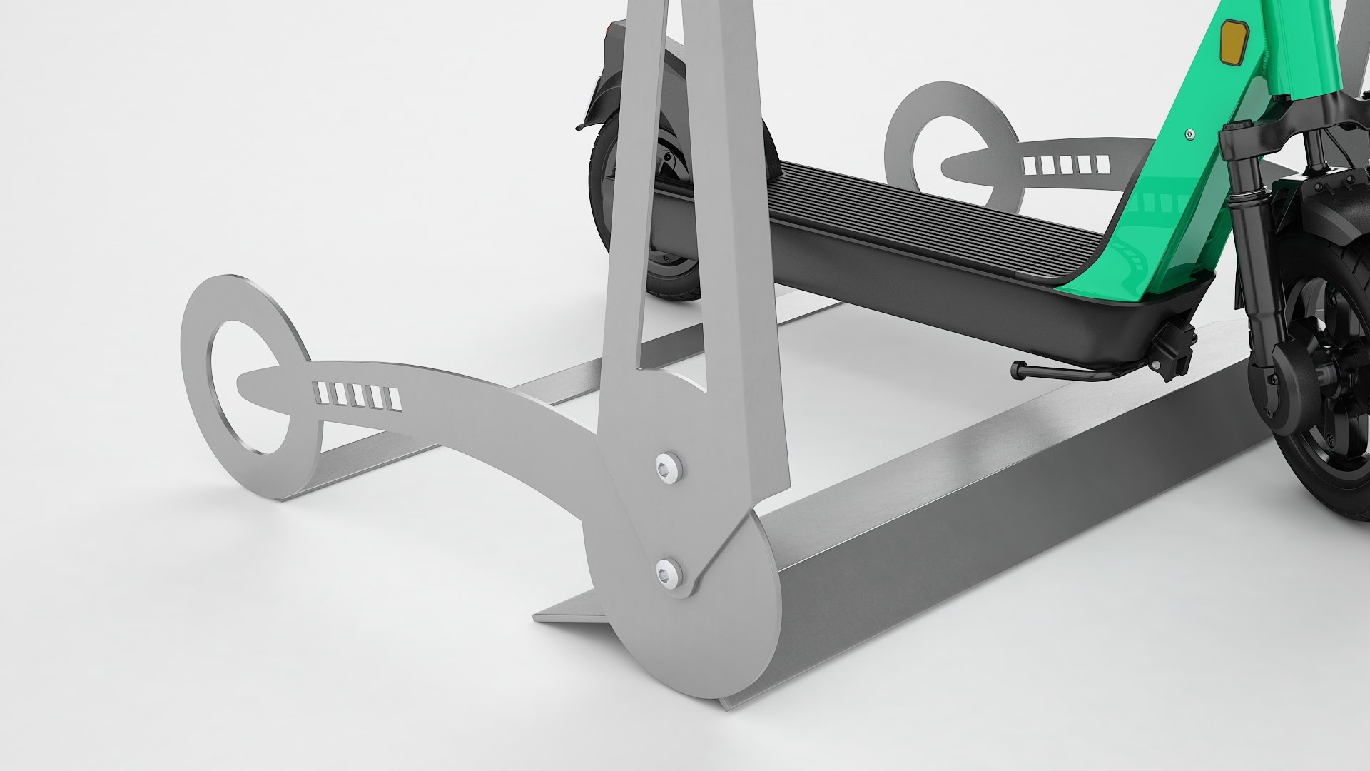 Scooter Parking Rack With Electric Scooter 07 3D - TurboSquid 2029331