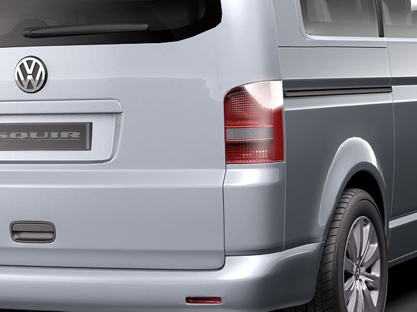 volkswagen t5 fl multivan 3d model