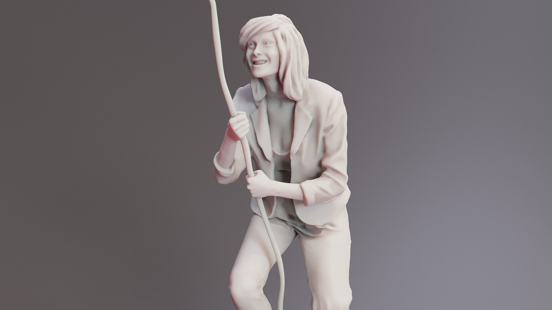 3D Man Woman Escape Action Scene Model - TurboSquid 2063355