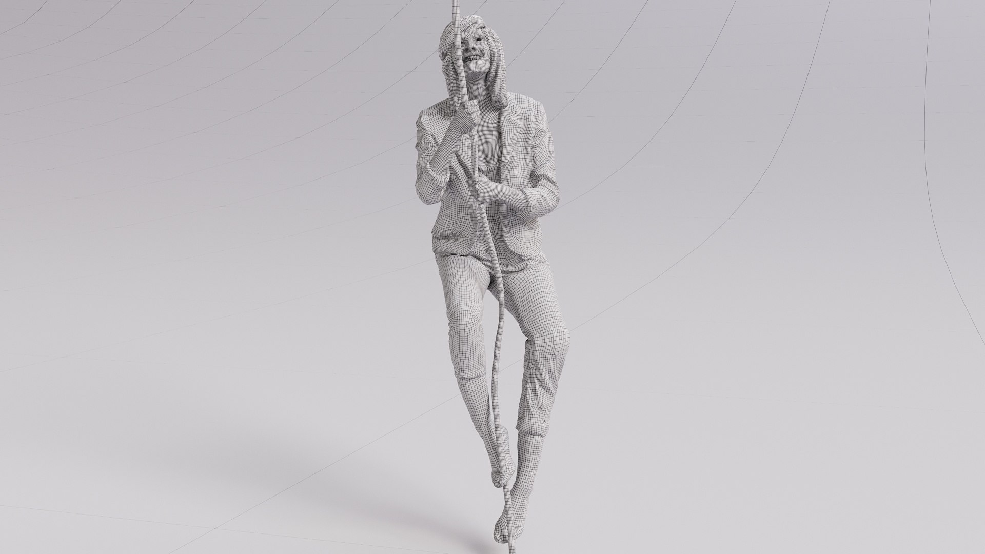 3D Man Woman Escape Action Scene Model - TurboSquid 2063355